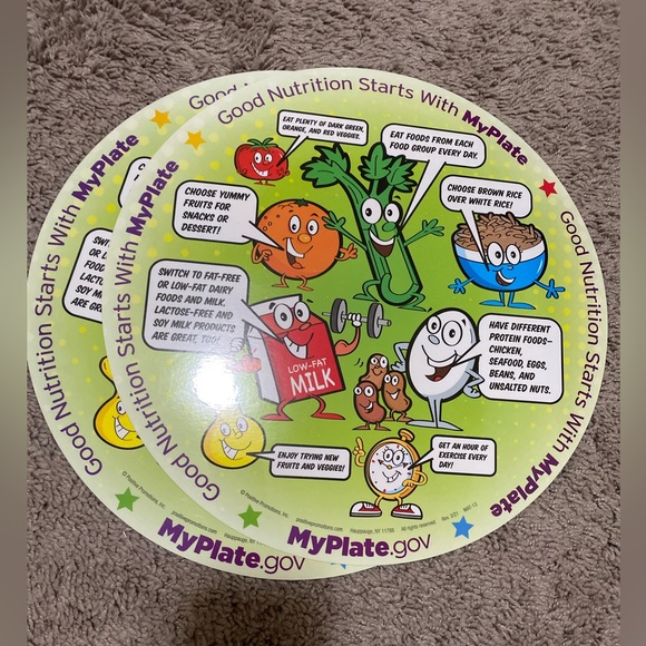 Accessories | 2 Green Myplate Kid Positive Promotions | Poshmark